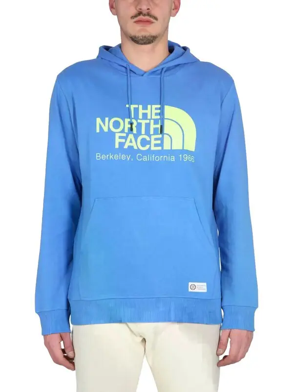 The North Face Logo-print Hoodie - Blue