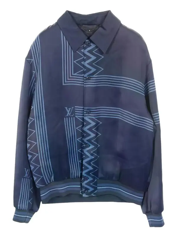 LOUIS VUITTON 2010s Karakoram Geometric Jacket - Blue