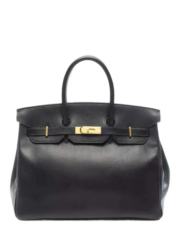 Hermès 1996 35 Birkin Handbag - Black