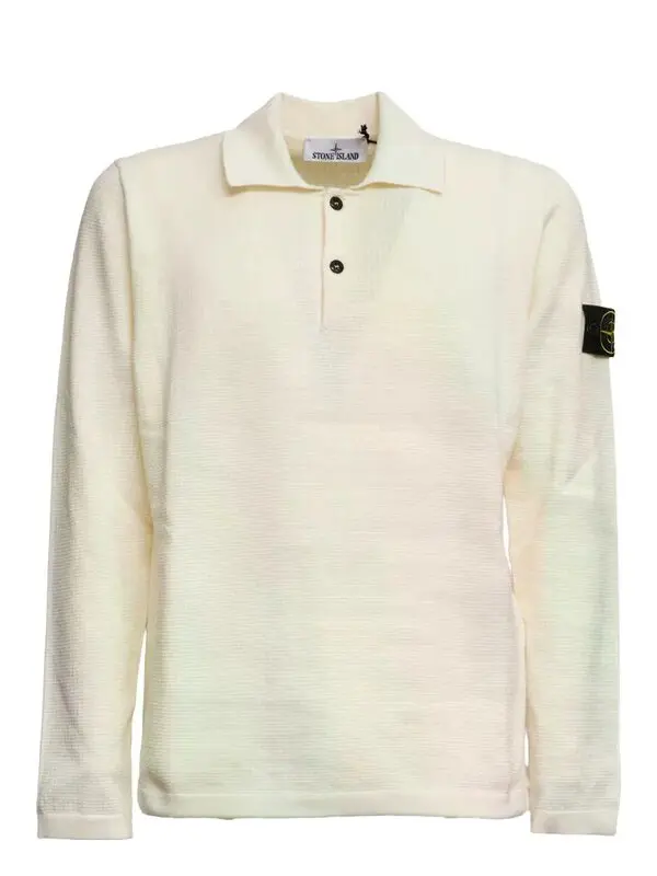 Stone Island Button Polo Shirt - Neutrals