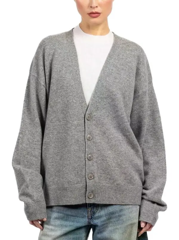 EXTREME CASHMERE X Jonah Button V-neck Cardigan - Grey