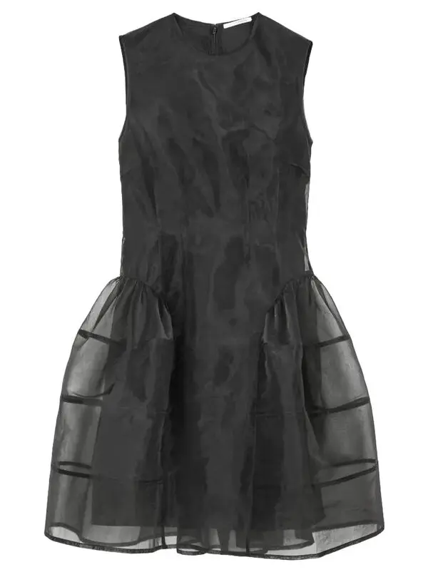 Cecilie Bahnsen Claudie Panelled Mini Dress - Black