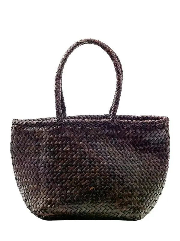Dragon Diffusion Small Grace Basket Woven Tote Bag - Brown