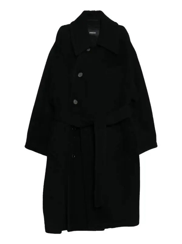 SONGZIO Bias Boucle Coat - Black