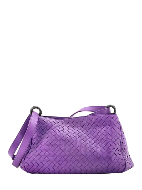 Bottega Veneta Intrecciato Nappa Medium Shoulder Bag - Purple