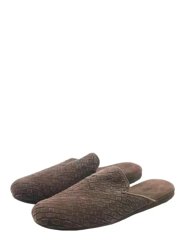 Bottega Veneta 2000s Intrecciato Round-toe Slippers - Brown