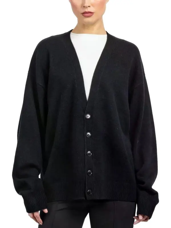 EXTREME CASHMERE X Jonah Button Cardigan - Black
