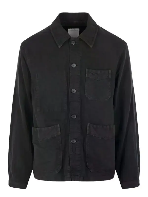 Visvim Button Pockets Overshirt - Black