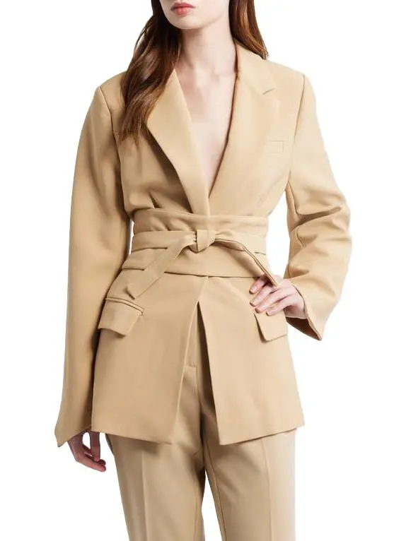Oddmuse Belted Blazer - Camel