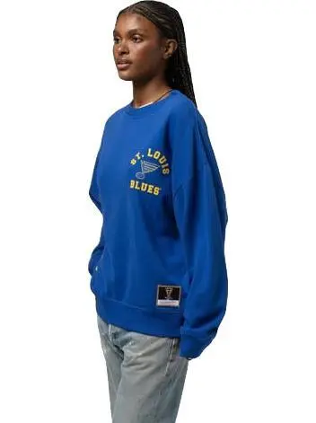 Mitchell & Ness St. Louis S Vintage Crewneck Sweatshirt - Blue