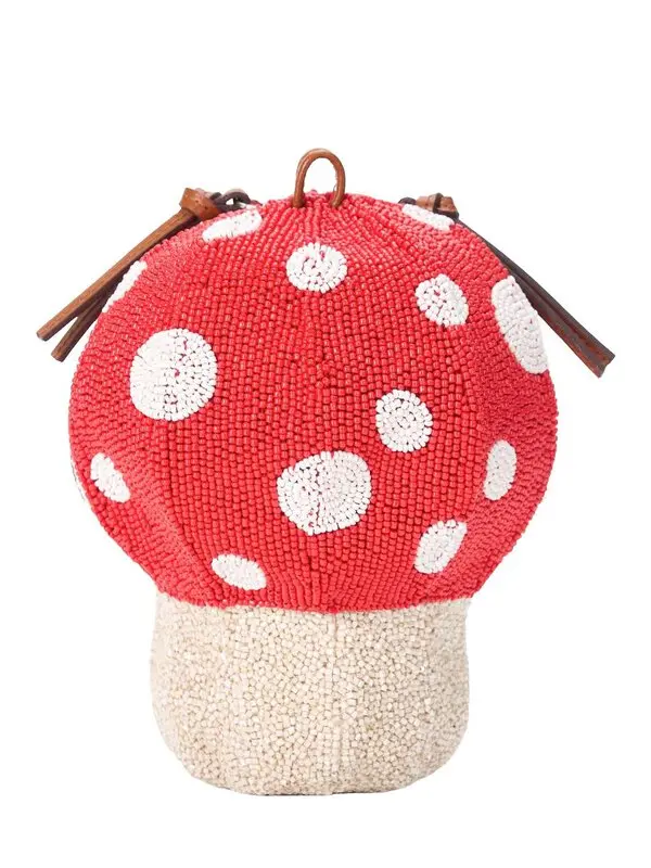 Staud Shroom Beaded Bag - Mushroom