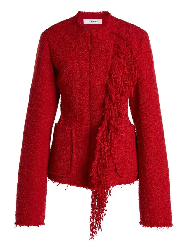LANVIN Wool-blend Jacket - Red