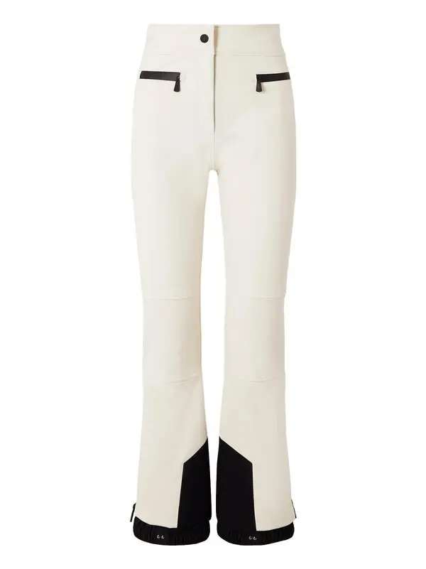 Moncler Paneled Bootcut Ski Pants - Cream