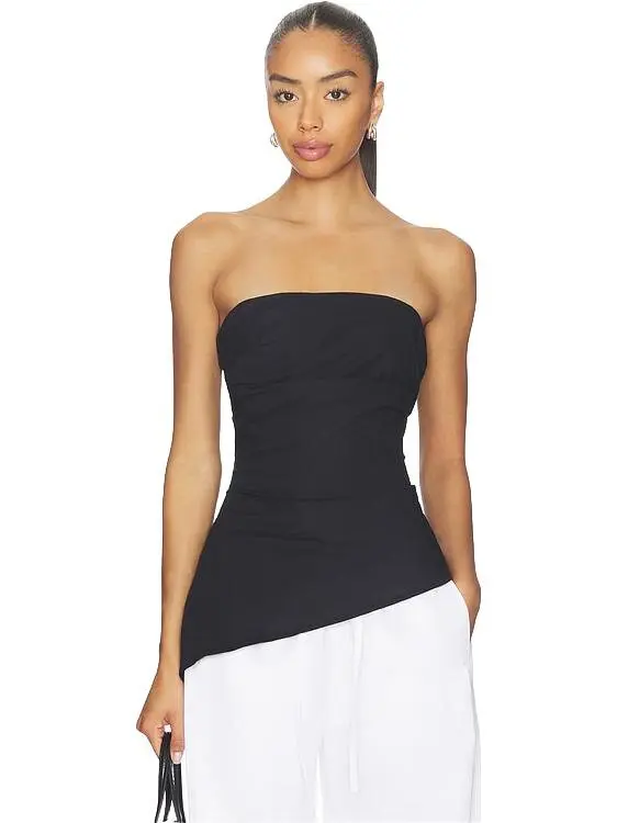 SNDYS. Nyomi Asymmetrical Top - Black