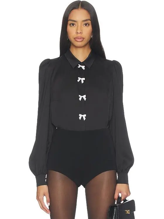 Generation Love Arly Bow Blouse - Black