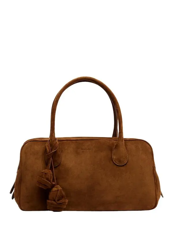 Magda Butrym Brigitte Large Suede Tote - Brown