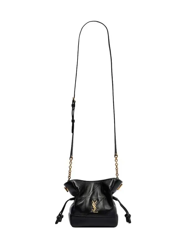 Saint Laurent Jamie Mini Leather Crossbody Bag - Black