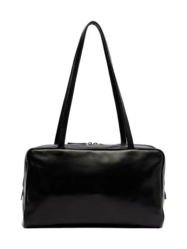 THE ROW Astra Leather Shoulder Bag - Black