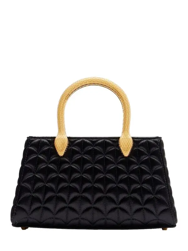 BVLGARI Serpentine Duette Top-handle Bag - Black