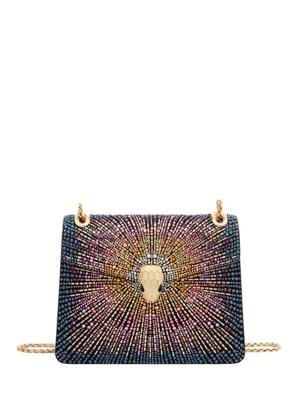 BVLGARI Serpenti Forever Suede Shoulder Bag - Multicoloured
