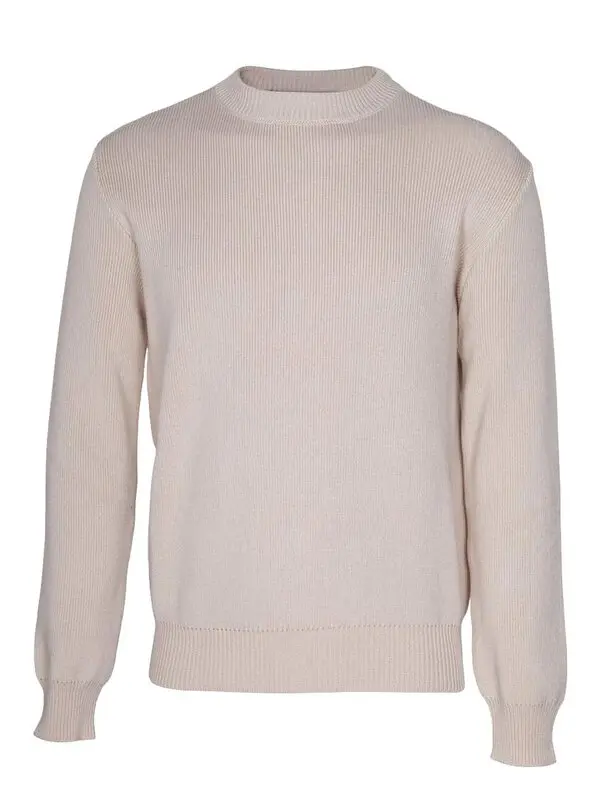 Golden Goose Organic Cotton Crewneck Sweater - Travertine