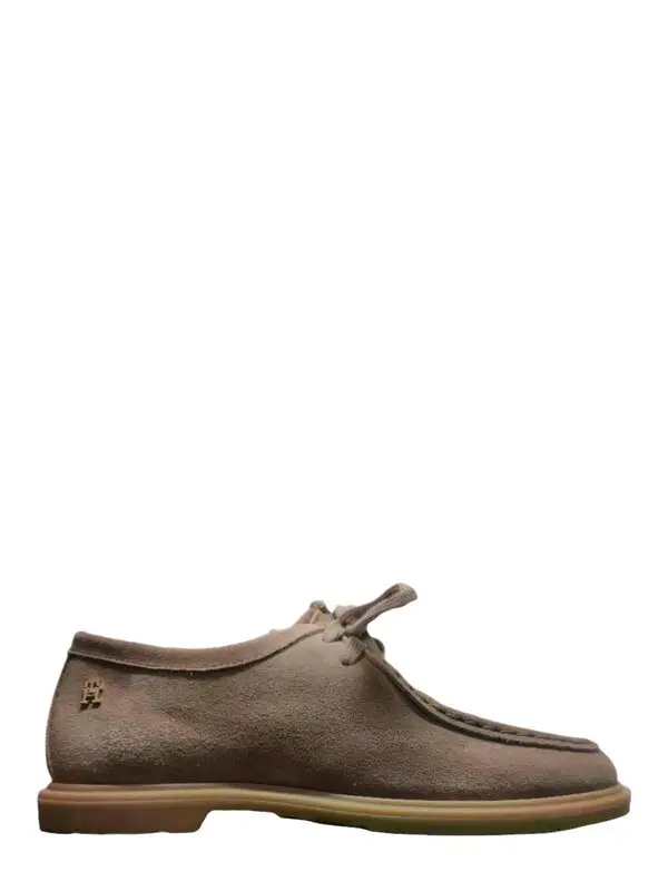Tommy Hilfiger Lace-up Flat Loafers - Brown
