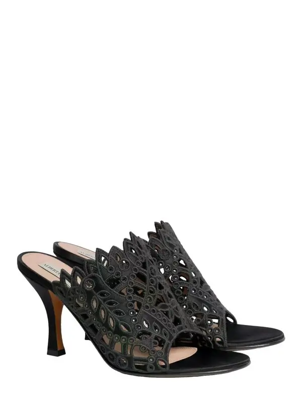 Alberta Ferretti Cut-out Sandals - Black