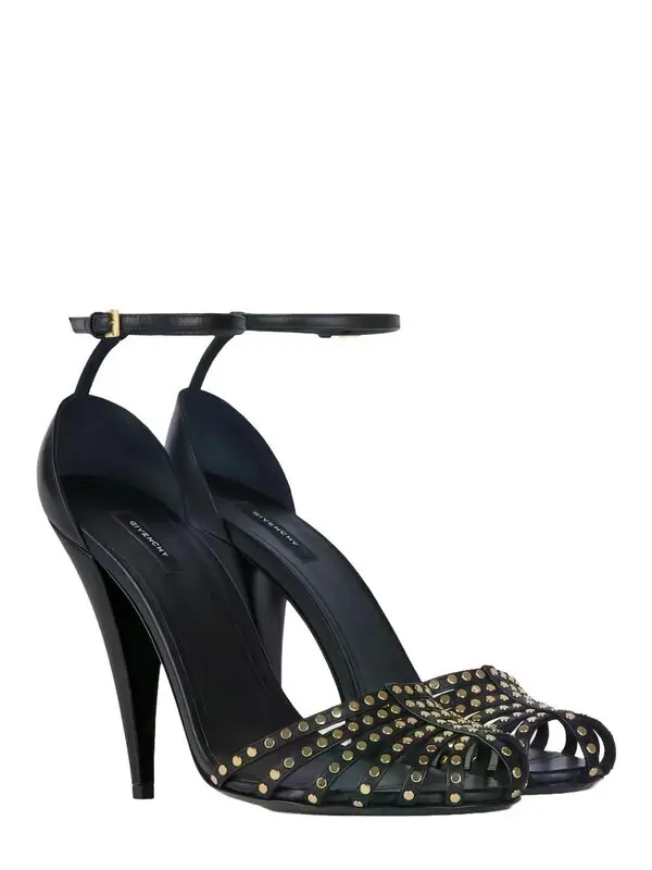 Givenchy Studded Heeled Sandals - Black