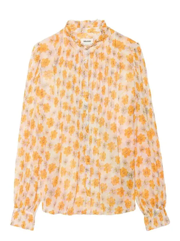 Zadig&Voltaire Floral Print Blouse - Neutrals