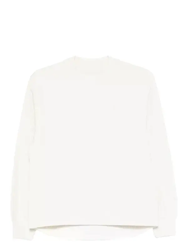 GOLDWIN Mock Neck Long-sleeve T-shirt - White