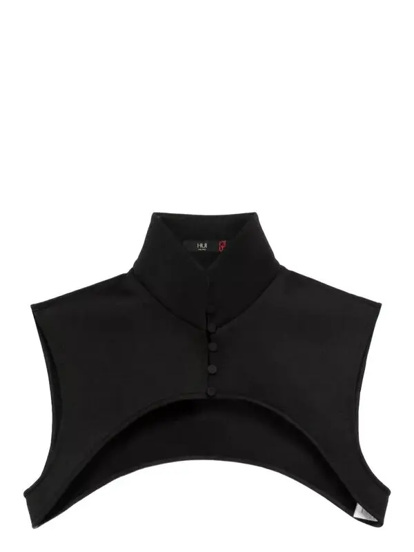 HUI MILANO Funnel-neck Vest - Black