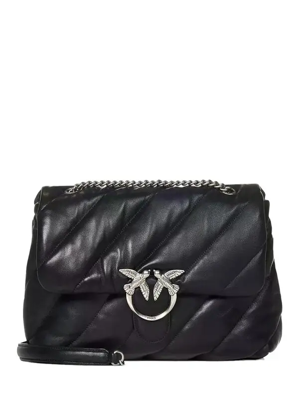 Pinko Love Birds Crossover Bag - Black
