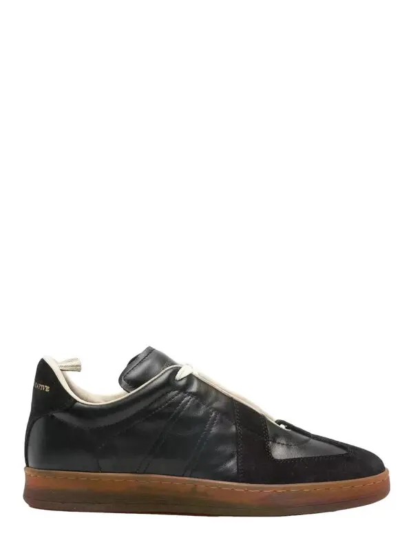 Officine Creative Panelled Lace-up Sneakers - Black