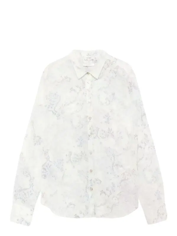 FORTE_FORTE Floral Print Shirt - White