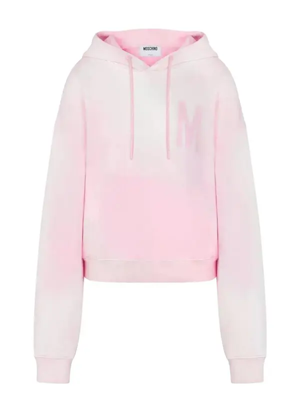 Moschino Logo-detail Long-sleeve Hoodie - Pink