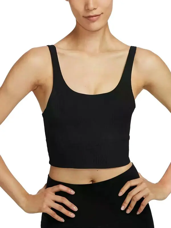 Nike Zenvy Ribbed Sports Bra - Black