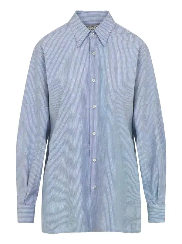 MAISON MARGIELA Striped Shirt - Blue