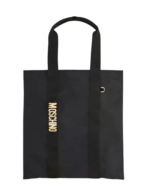 Moschino Logo Tote - Black