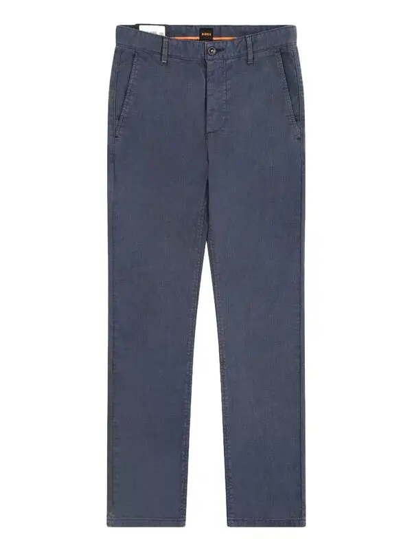 BOSS Textured Trousers - Blue
