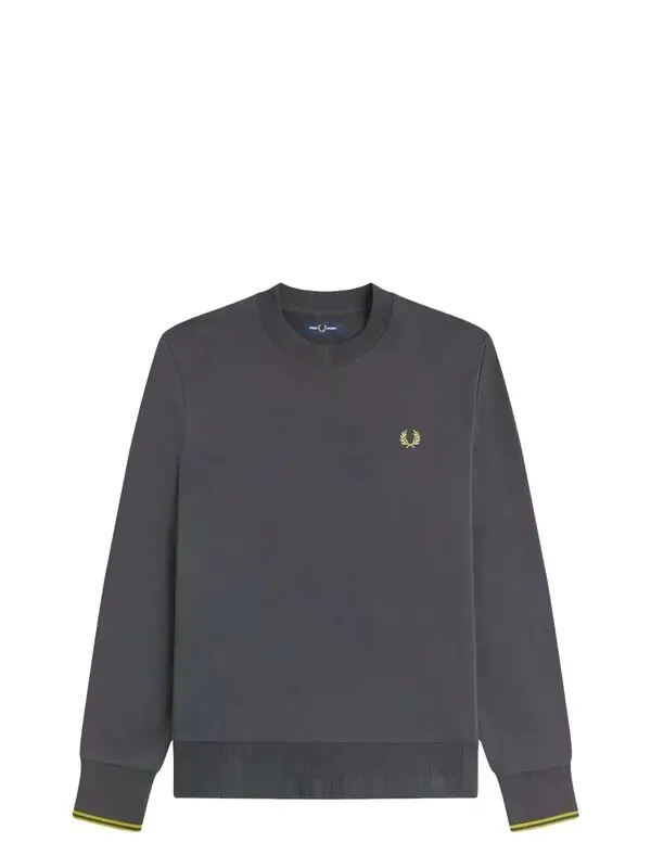 Fred Perry Logo-detail Sweatshirt - Grey