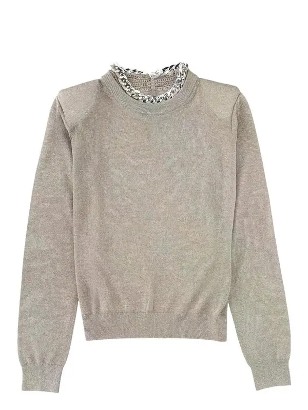 CIRCUS HOTEL Chain-detail Sweater - Grey