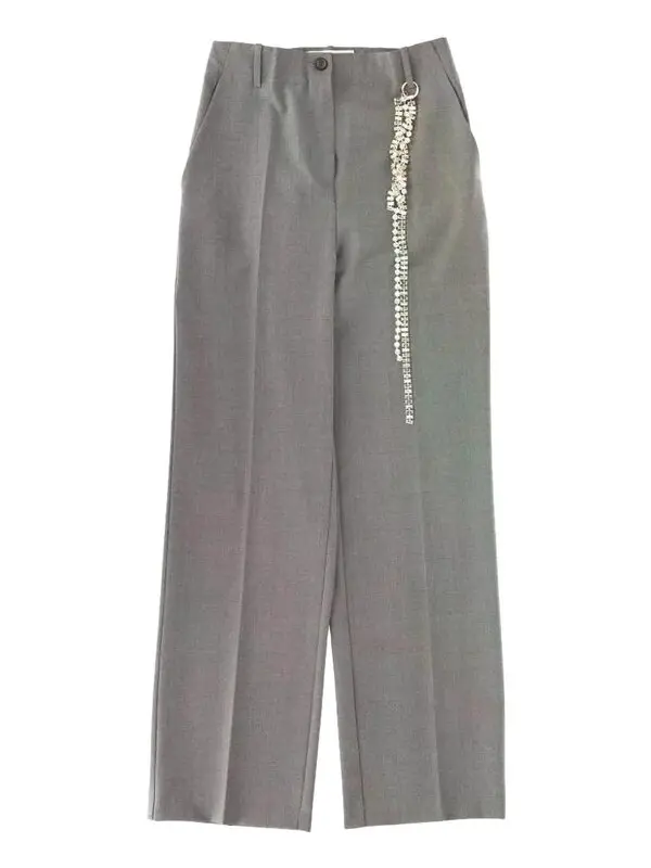 CIRCUS HOTEL Embellished-detail Trousers - Grey