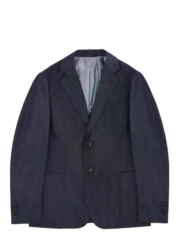 Giorgio Armani Single-breasted Blazer - Blue