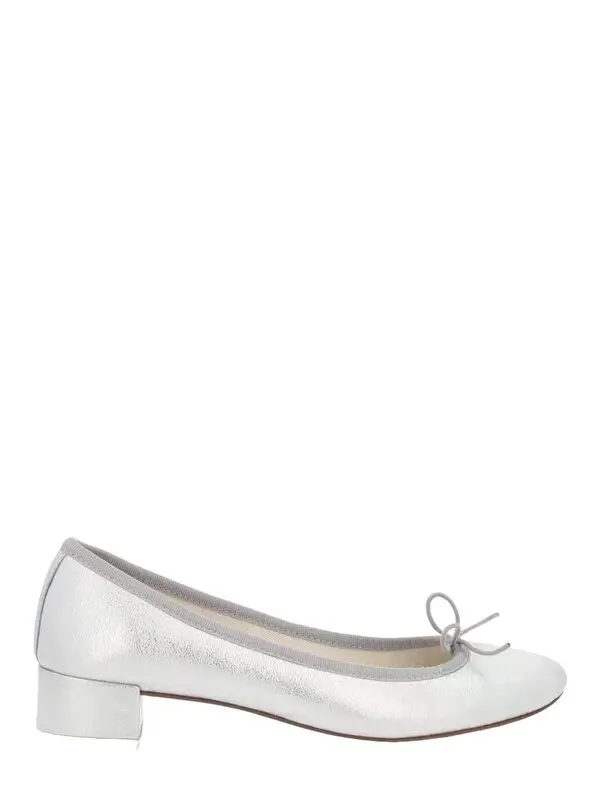Repetto Camille Metallic Ballet Pumps - Silver