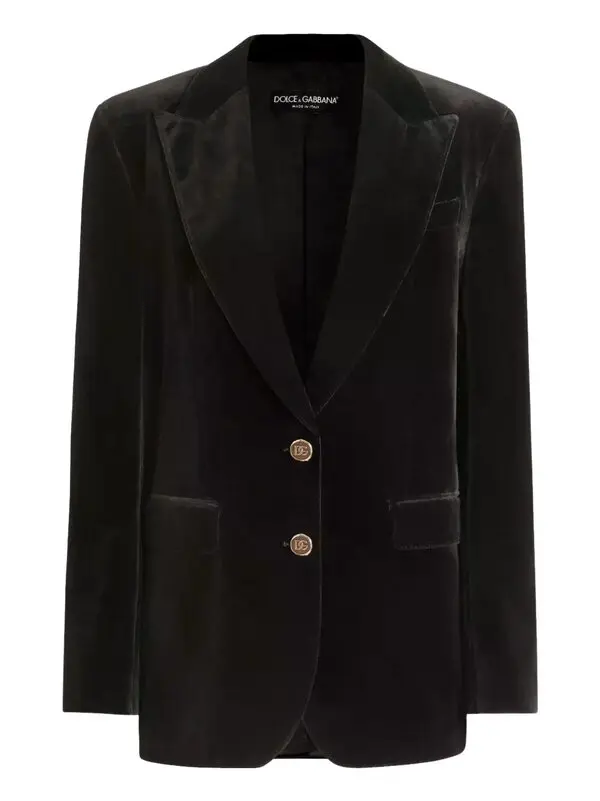 Dolce & Gabbana Velvet Jacket - Black