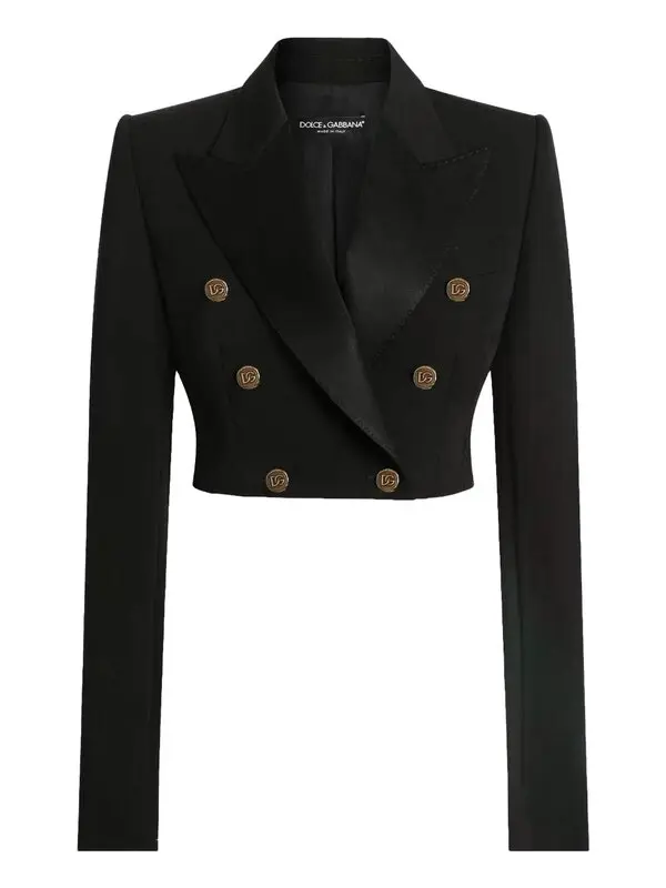 Dolce & Gabbana Double-breasted Buttoned Jacket - Black