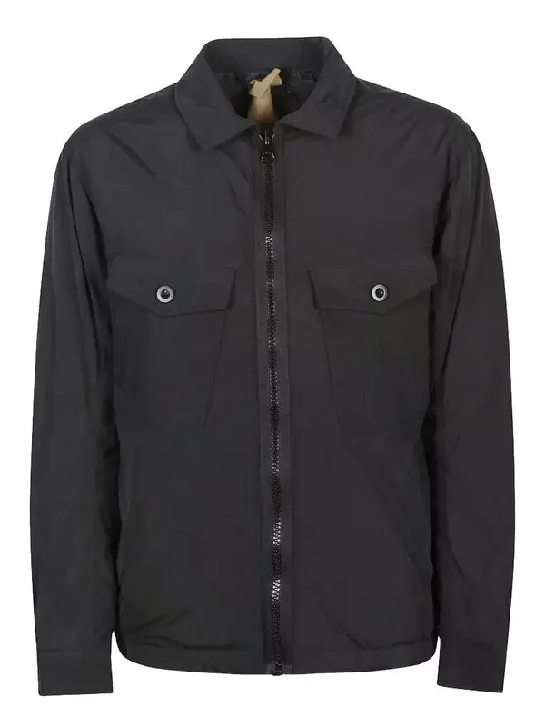 TEN C Zip-up Jacket With Chest Pockets - Black
