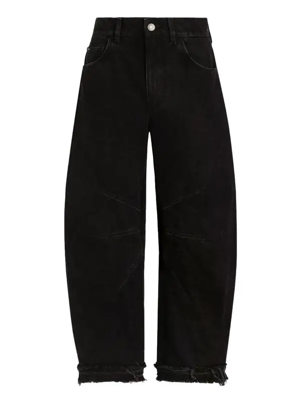 Dolce & Gabbana Frayed-hem Jeans - Black