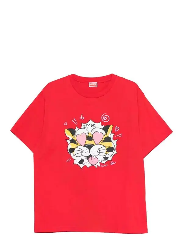 Kenzo Graphic-print T-shirt - Red
