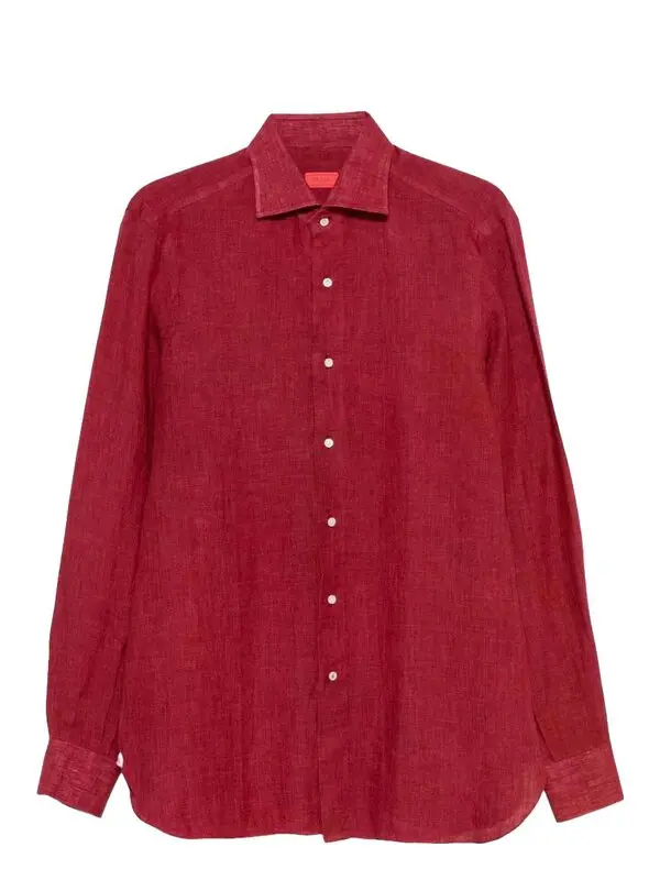 Isaia Buttoned Shirt - Red
